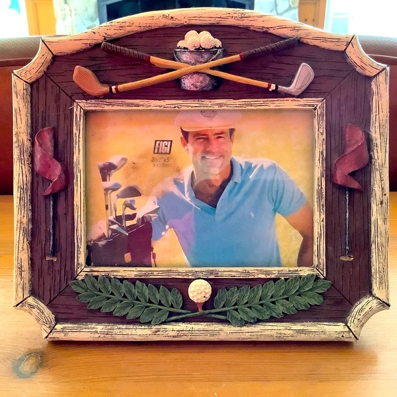 Figi | Accents | Resin Golf Theme Photo Frame For 3 X 5 Picture New ...
